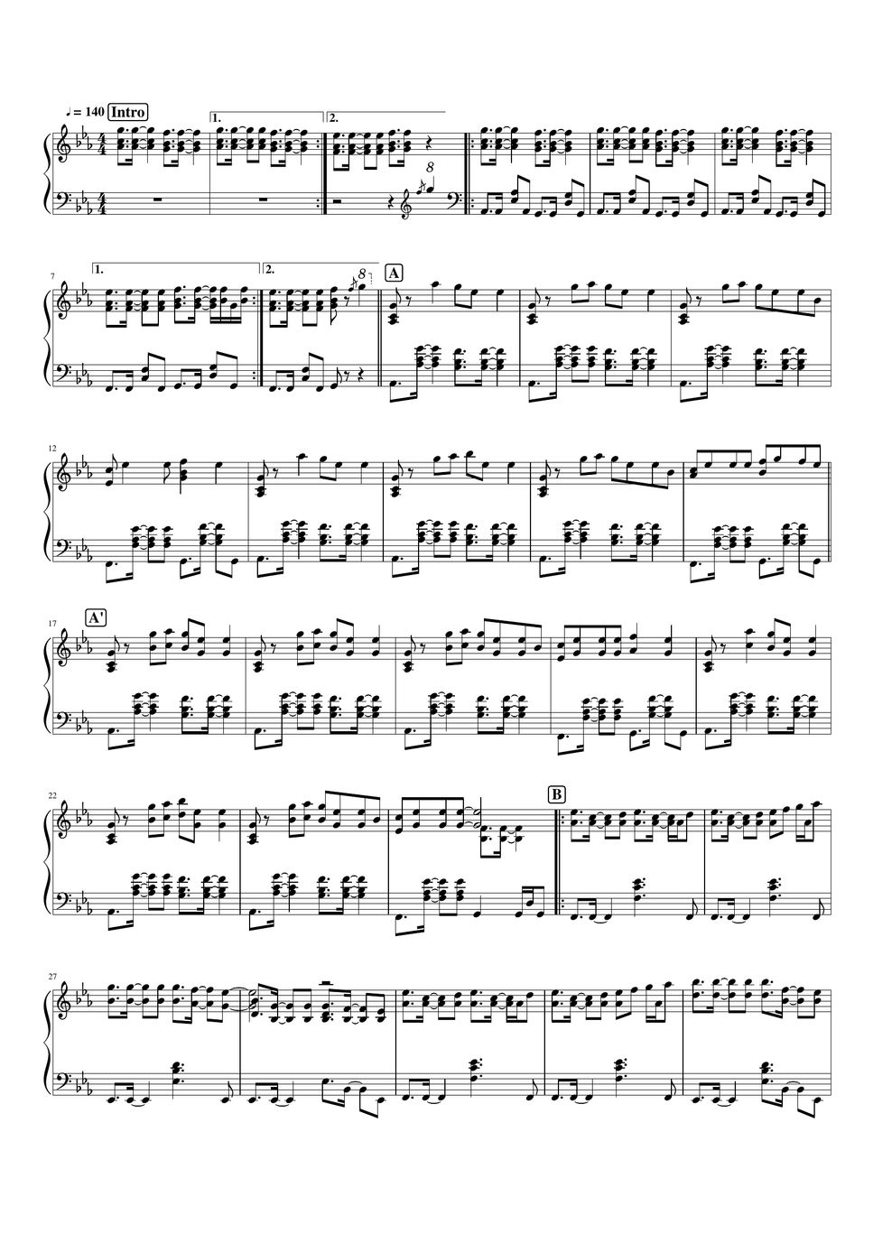 R Sound Design - Forward 楽譜 by pianomikan