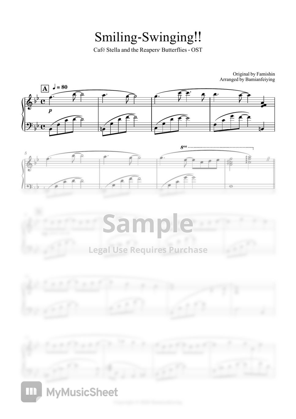 Famishin - Smiling-Swinging!! Sheets by Bamianfeiying