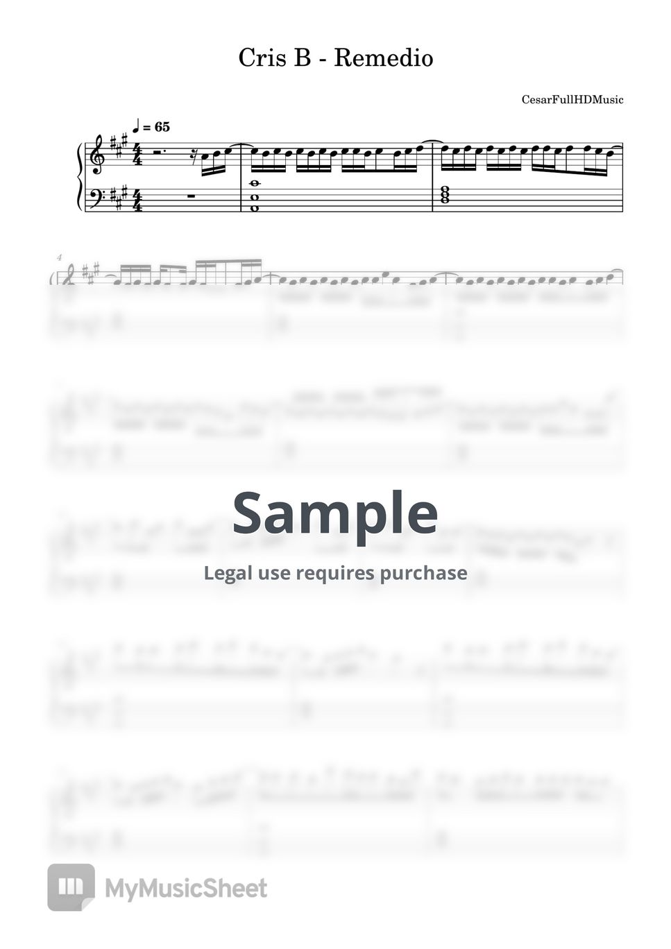 Cris B - Remedio Sheets