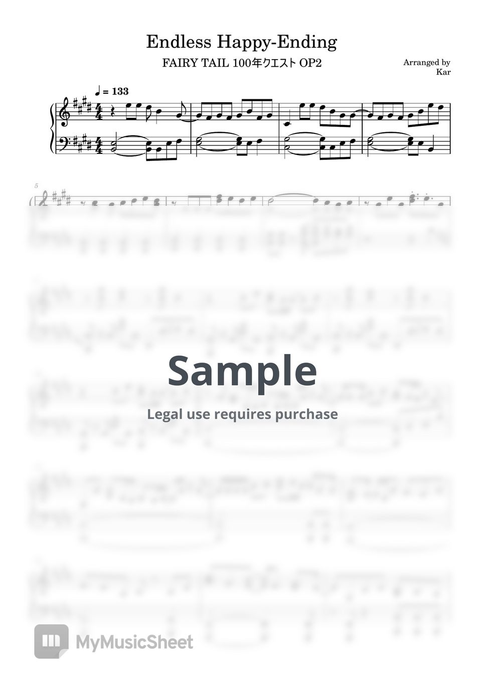 The Rampage From Exile Tribe - Endless Happy-Ending Full Version (FAIRY TAIL 100年クエスト OP2 ...