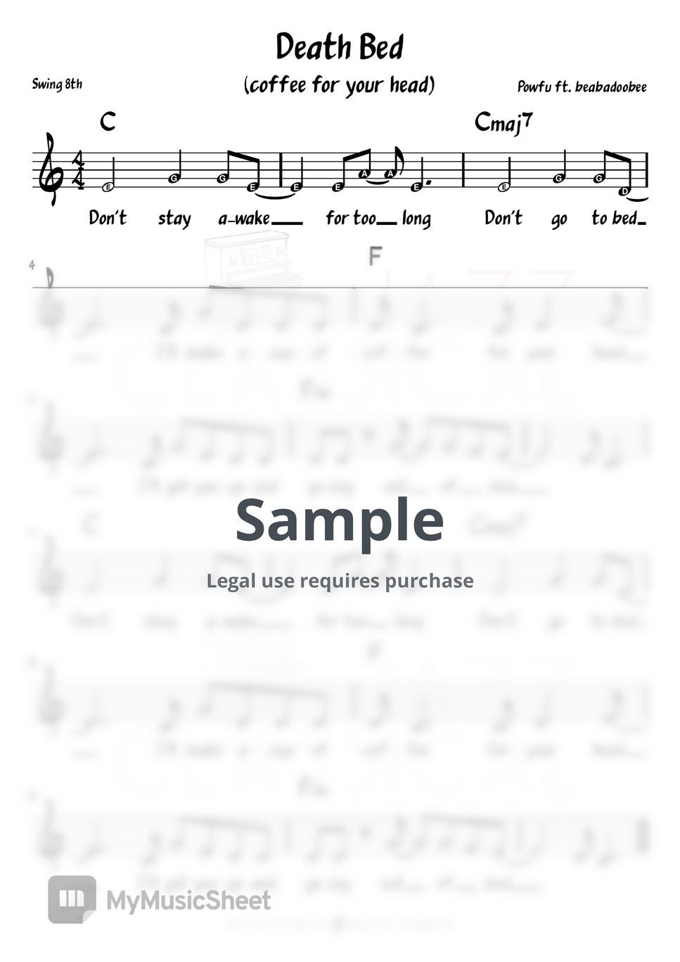 Powfu feat. beabadoobee - Death Bed (coffee for your head) (with ABC ...