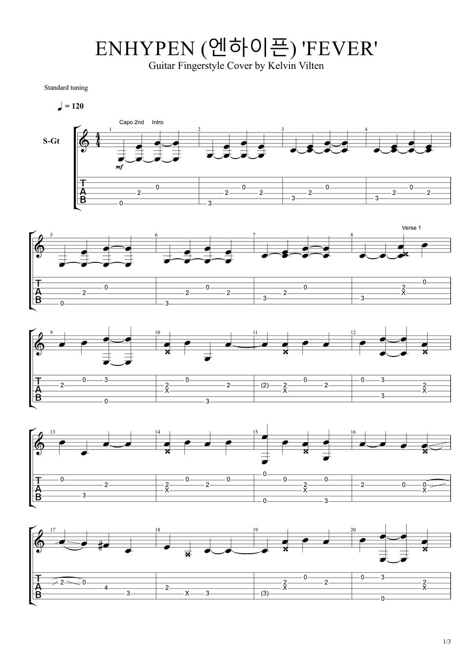 ENHYPEN (엔하이픈) - FEVER TAB by Kelvin Vilten