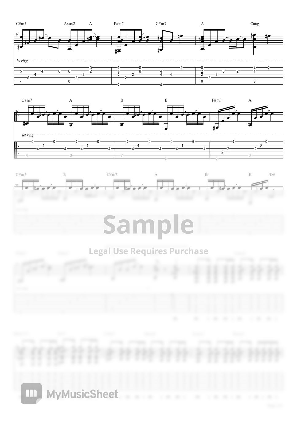 성시경 (Sung Si Kyung) - 희재 (HeeJae) [영화 '국화꽃 향기' OST] 악보 by Rami Guitar