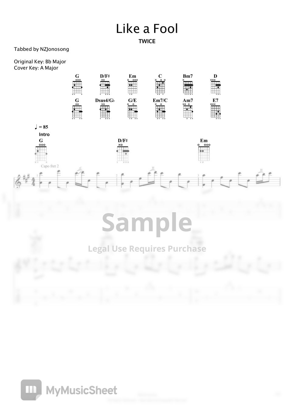 TWICE - Like a Fool (Normal, 8/10) แผ่น by NZJonosong