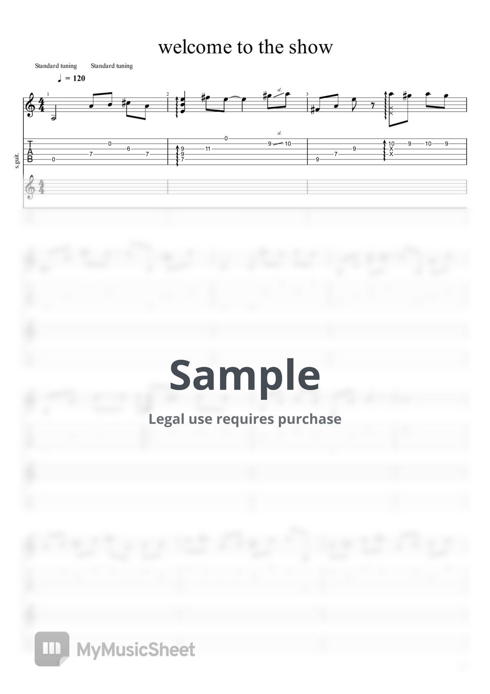 DAY6 - Welcome to the Show Sheets by 김기재