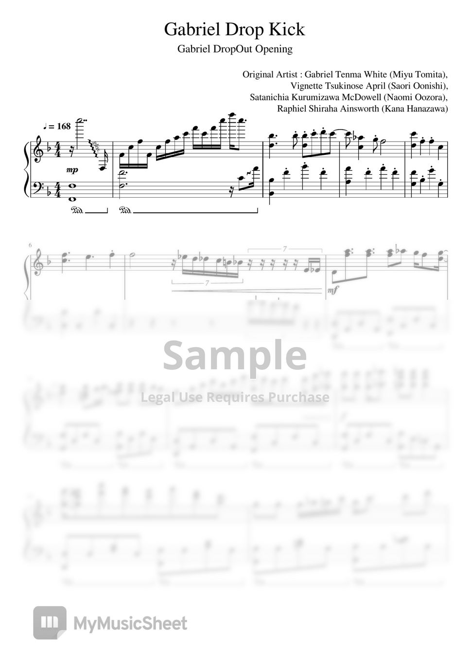Miyu Tomita, Saori Oonishi, Naomi Oozora, Kana Hanazawa - Gabriel Drop Kick (Gabriel DropOut ...