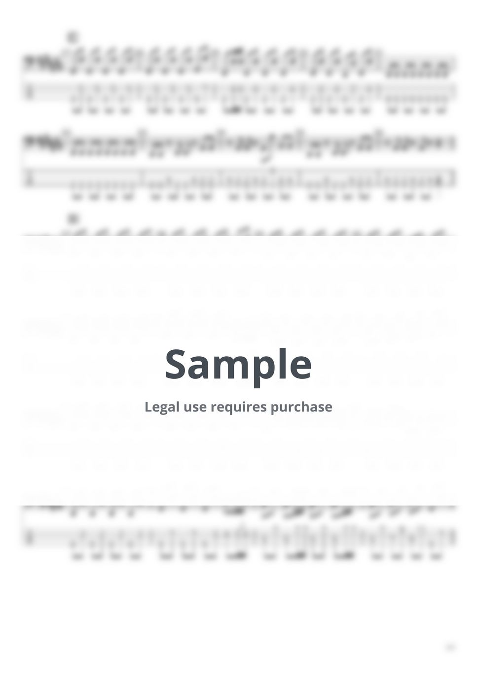 FLOW - DAYS 악보 by たぶべー＠財布に優しいベース楽譜屋さん（BASS・TAB譜）