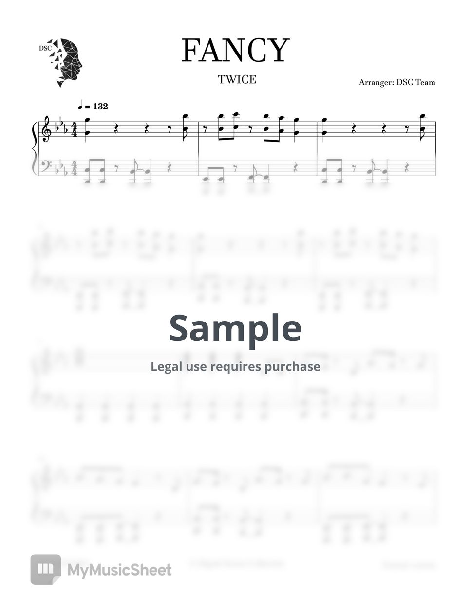 TWICE - FANCY Sheets by Digital Scores Collection