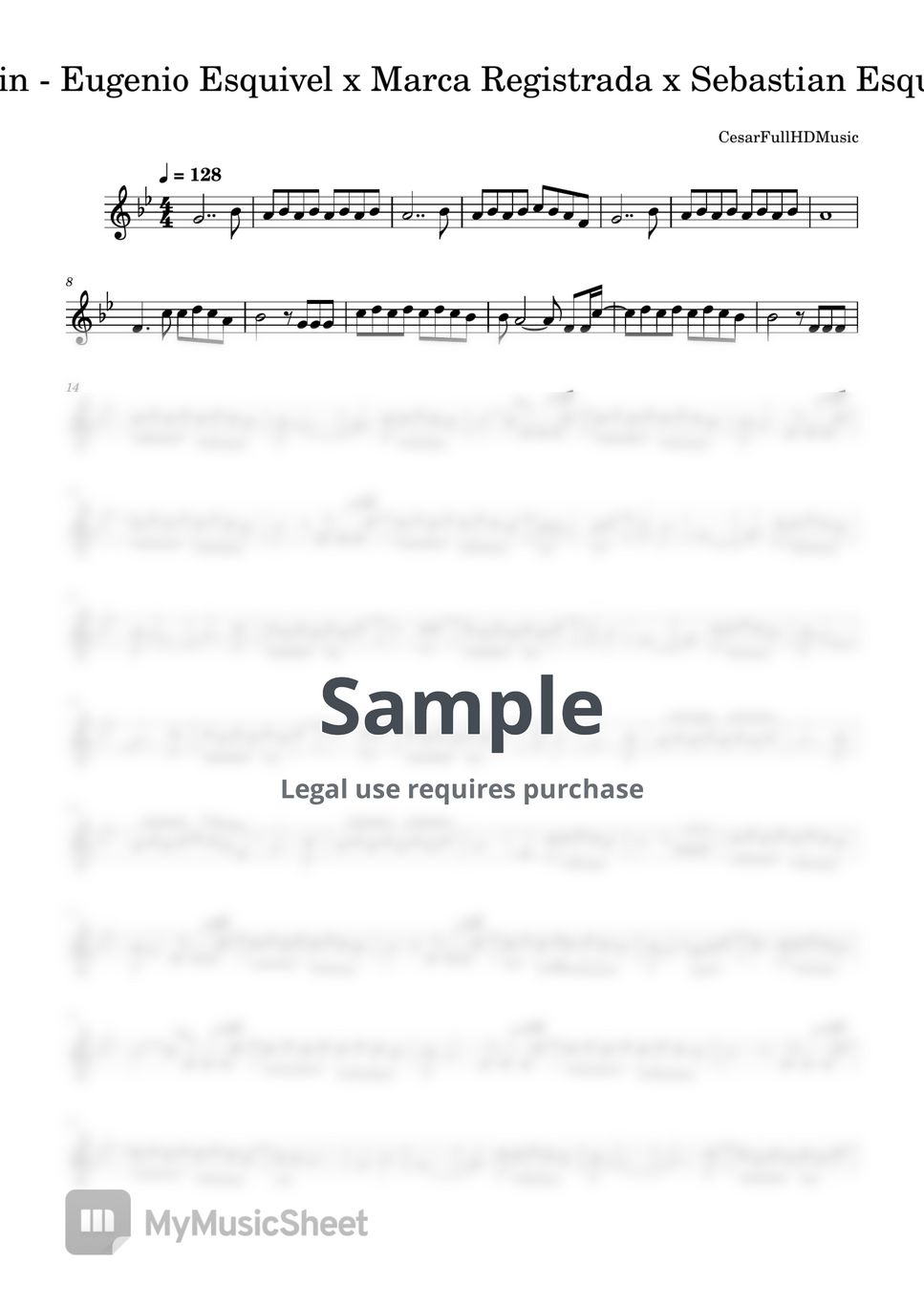 Eugenio Esquivel x Marca Registrada x Sebastian Esquivel - Alucin Sheet ...