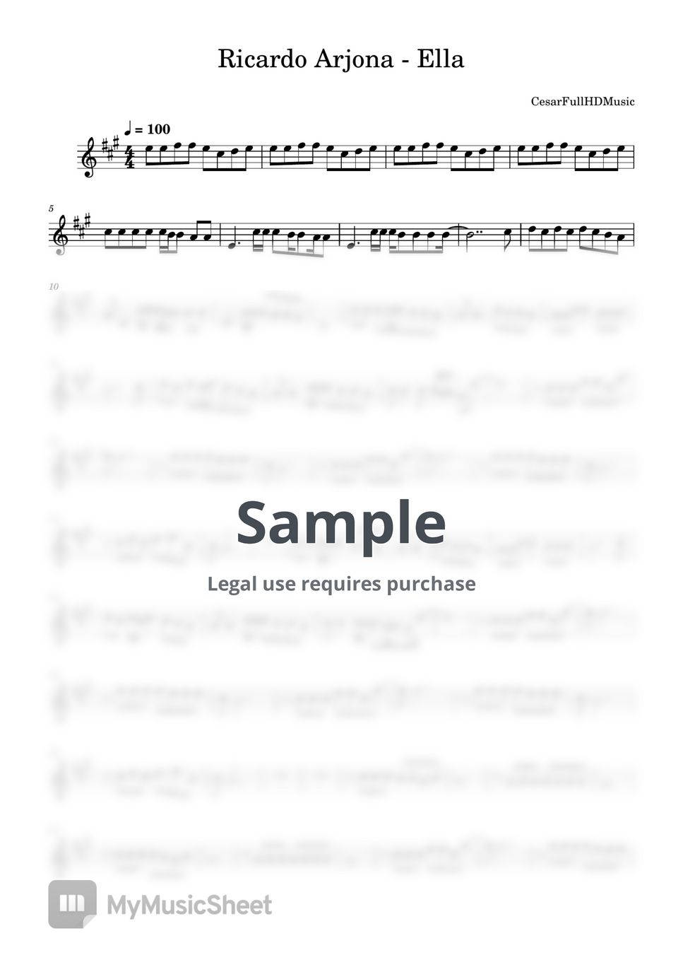 Ricardo Arjona - Ella Sheets