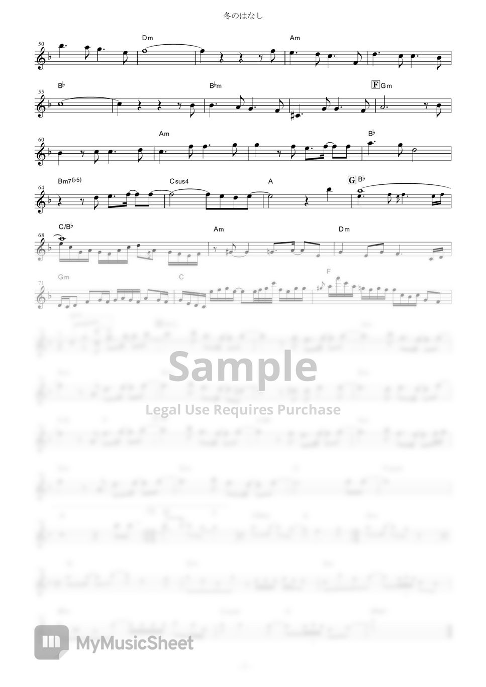 Given - Fuyu no Hanashi (Given / in C) Nuty by muta-sax