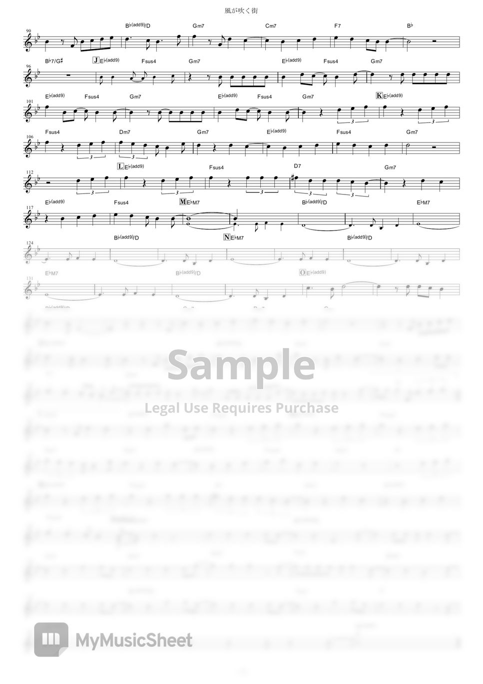 Luck Life - Kaze ga Fuku Machi (Bungo Stray Dogs / in Eb) Sheets by ...