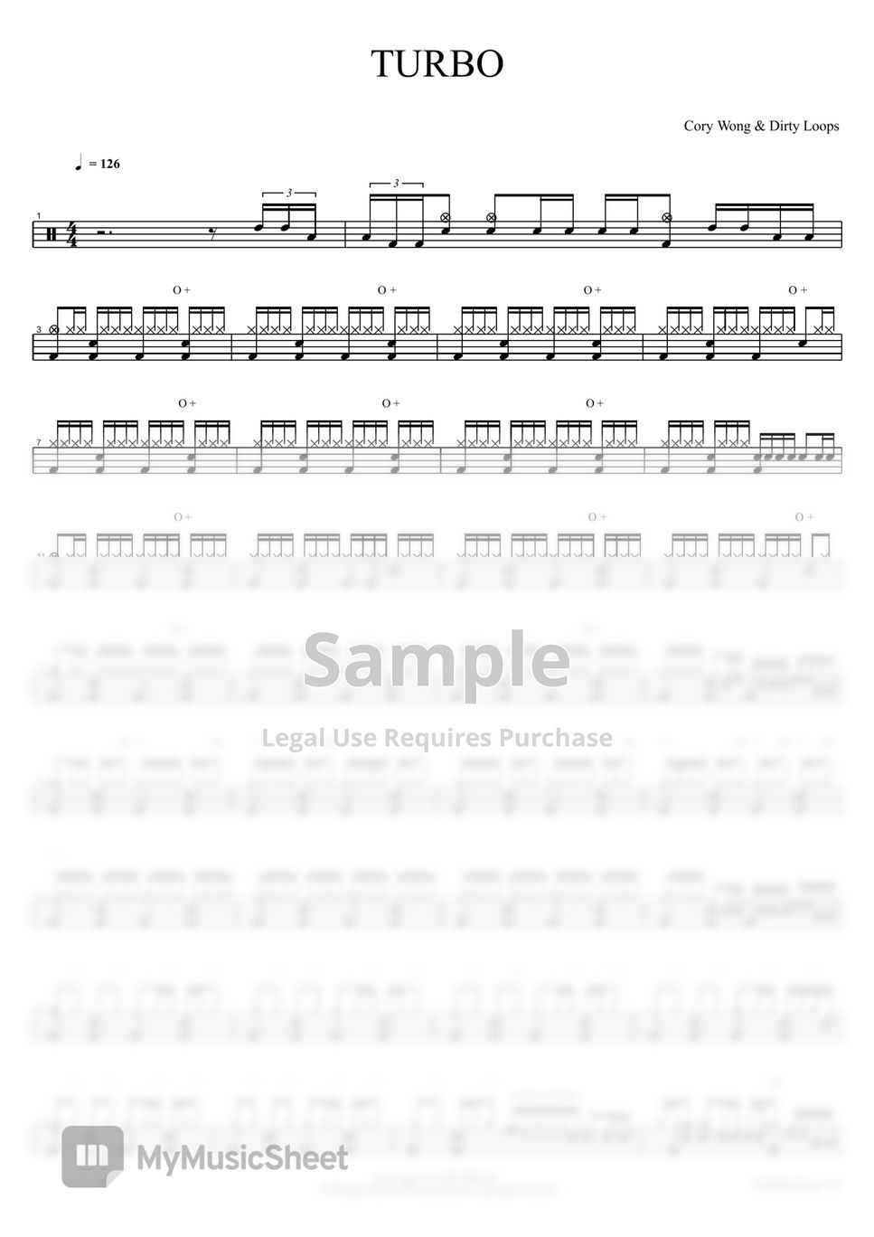 Cory Wong & Dirty Loops - TURBO Sheet Music by COPYDRUM
