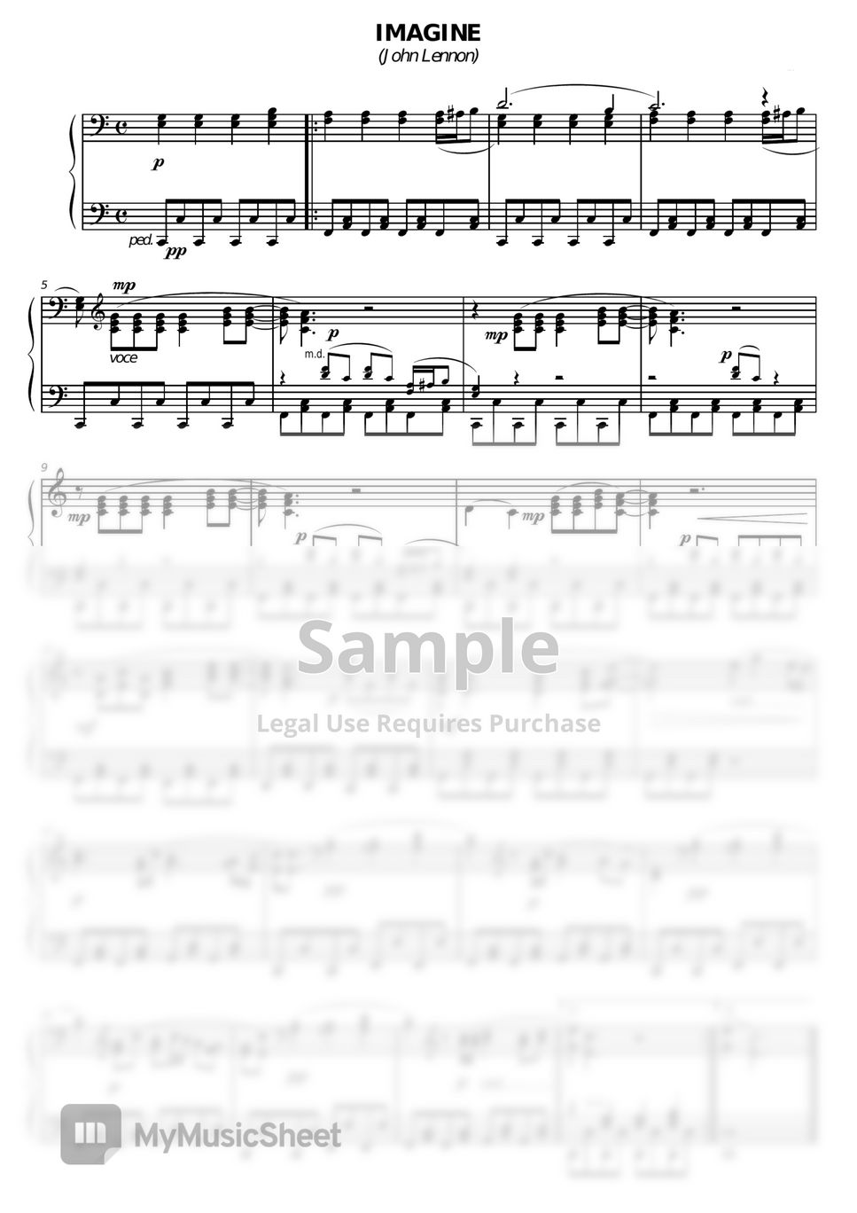 Imagine (John Lennon) Sheet Music