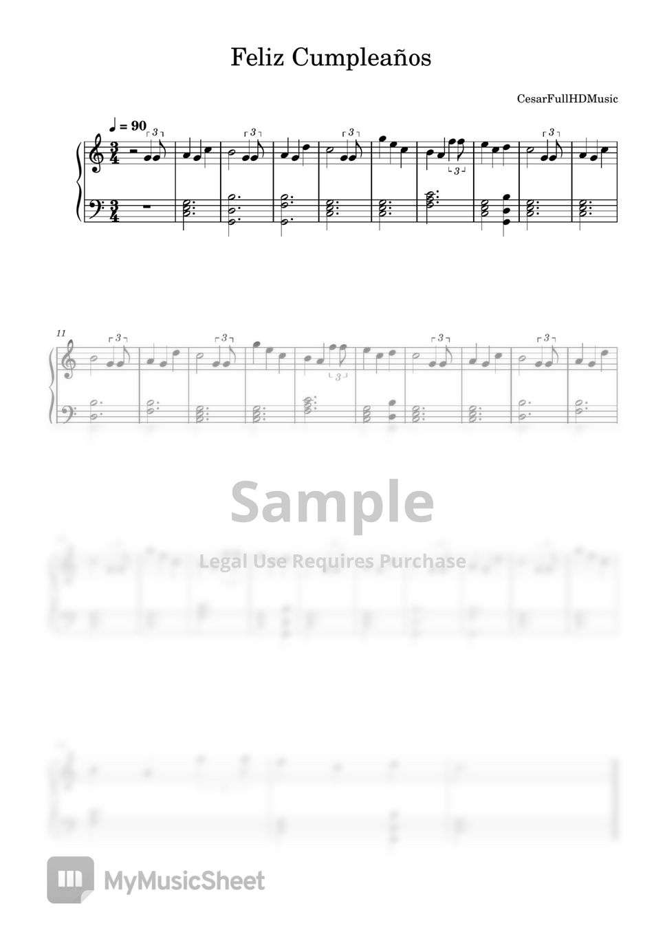 Feliz Cumpleaños Sheets