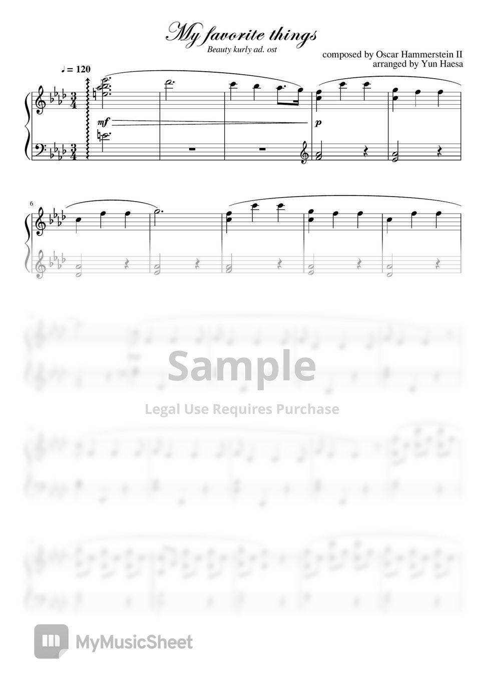 Oscar Hammerstein II - My favorite things (뷰티컬리 광고음악, 재즈, 사운드 오브 뮤직 ost ...