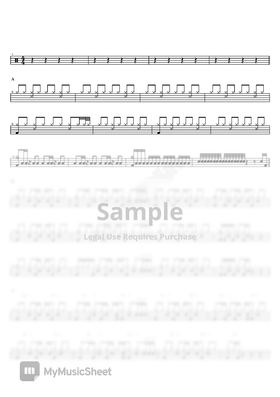 방탄소년단 - I NEED U.pdf 악보 by COPYDRUM