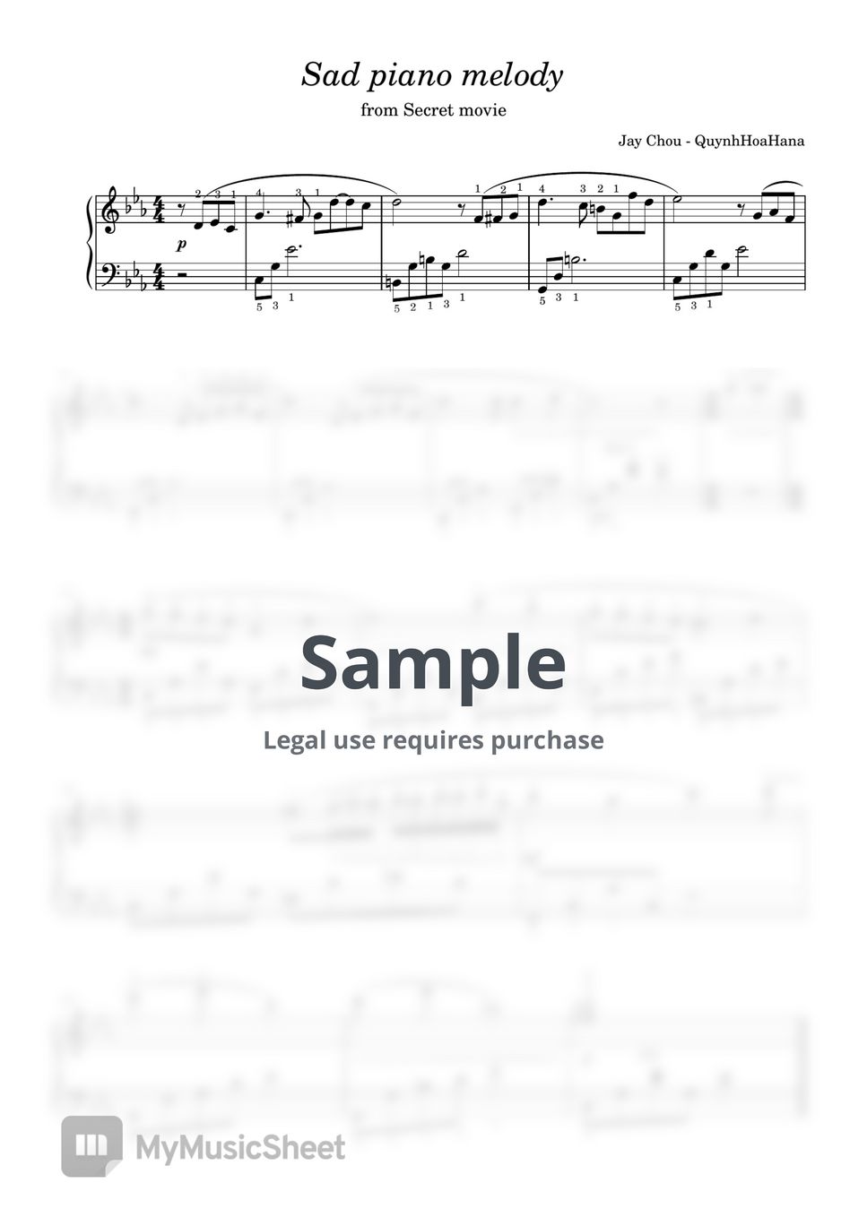 Jay Chou - Jay Chou sad piano scene - Sad piano melody (Opening added ...