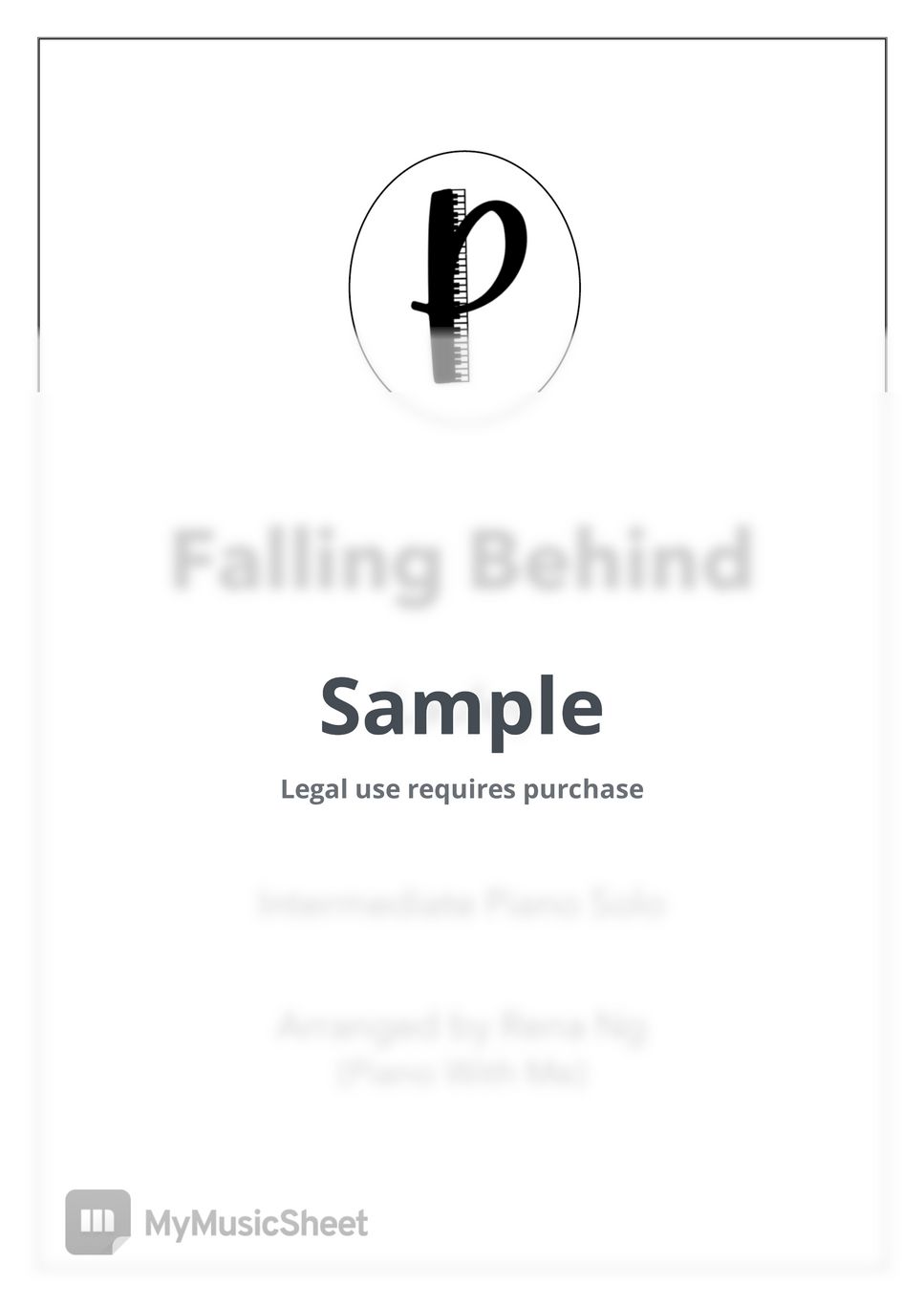 Laufey - Falling Behind (Piano Solo) 악보 by Piano With Me