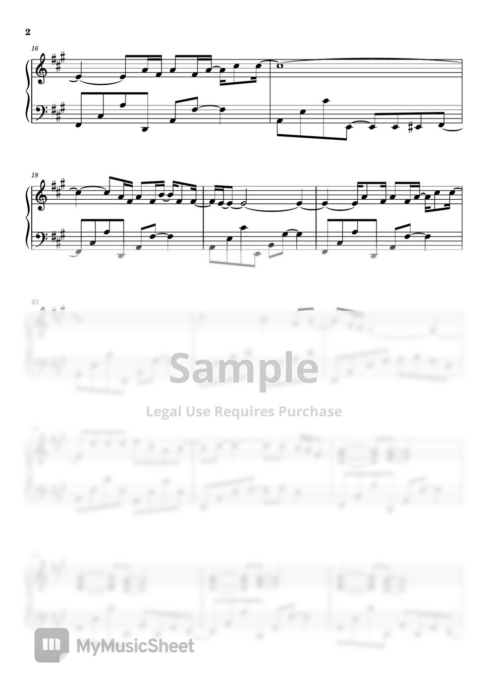 Eros Ramazzotti - Cosas De La Vida Sheets by Piano Go Life