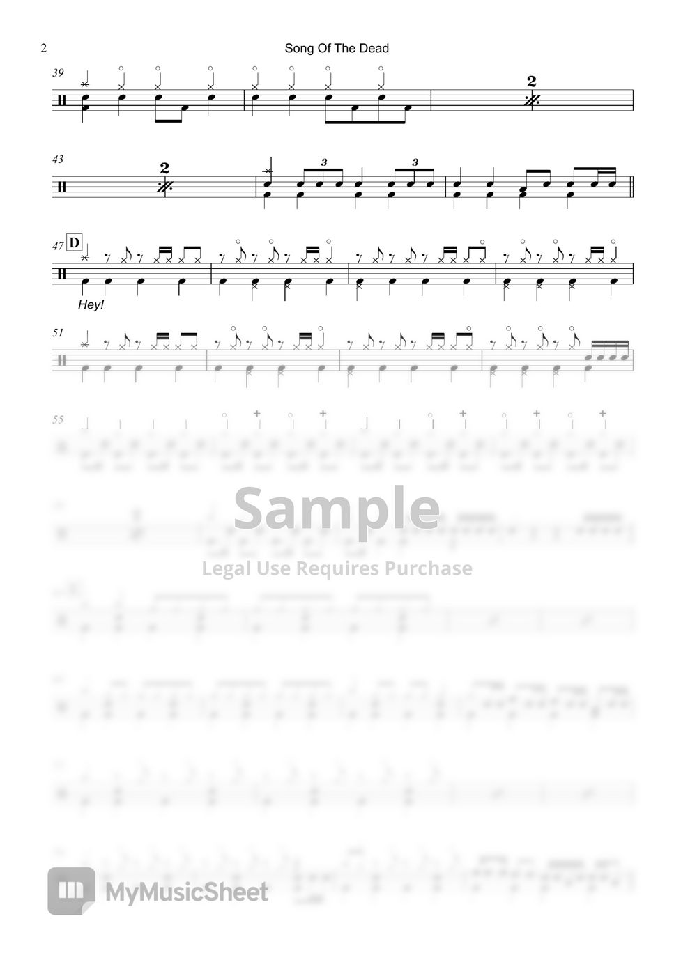 Kana-boon - Song of The Dead (Zom 100) Sheet Music by Raymond Goh
