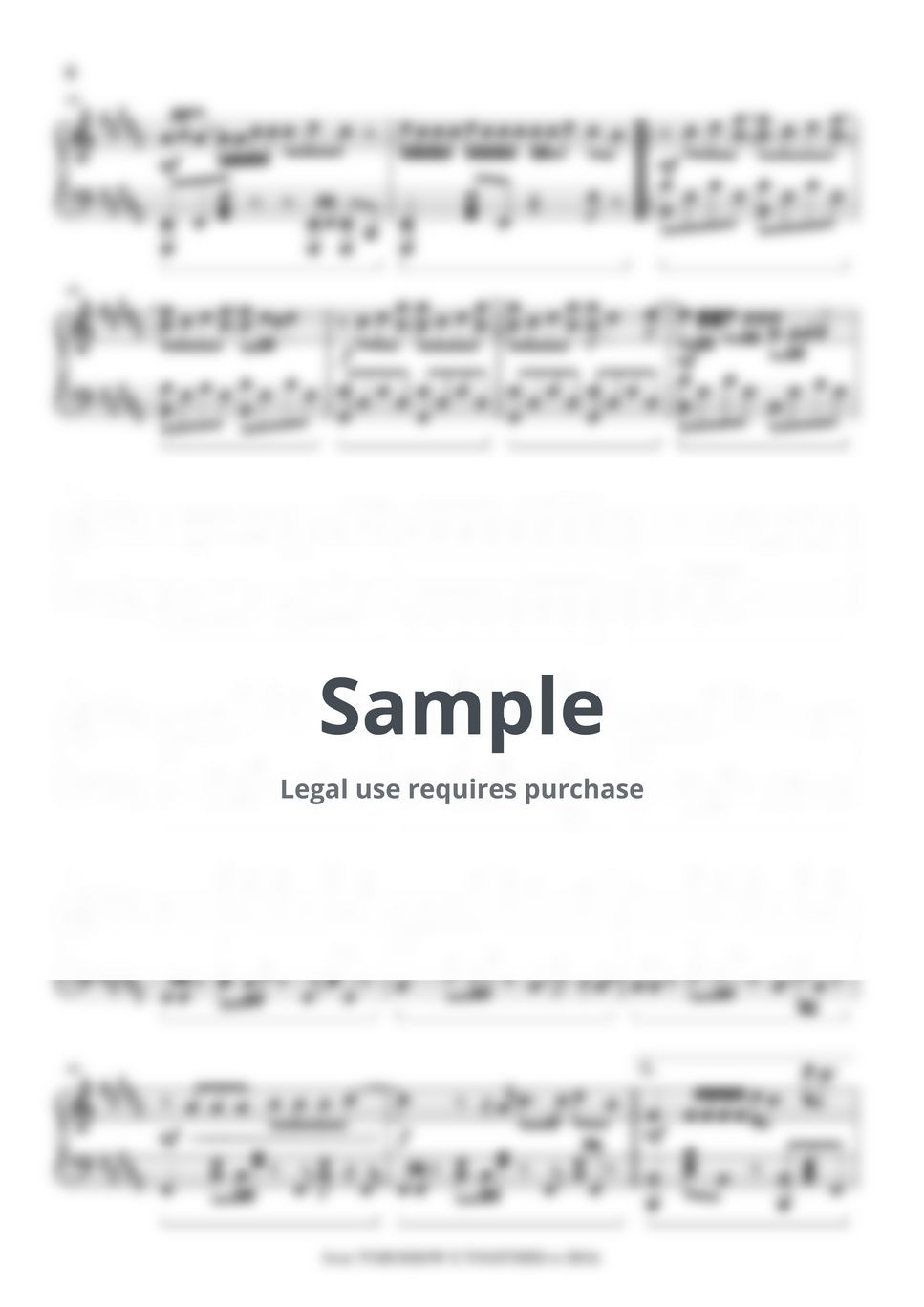 TXT - Blue Spring Sheet Music by dustofstarz