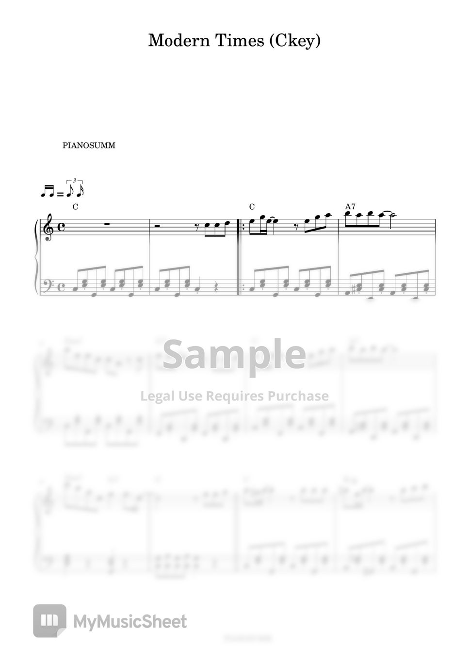 IU (아이유) - Modern Times (Includes Ckey) Лист by PIANOSUMM