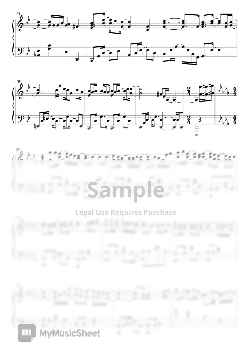 Naul(나얼) - For each other's sake(서로를 위한 것) Sheet Music by HANPPYEOMPIANO