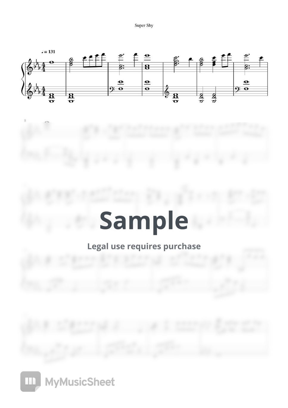 NewJeans - Super Shy Sheet Music by PianoDiscoveries