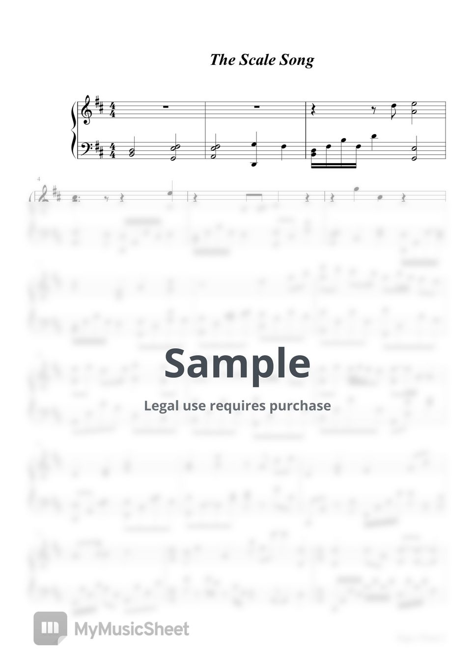 Kan R. Gao - The Scale Song (Finding Paradise OST) Sheets by dogemusic
