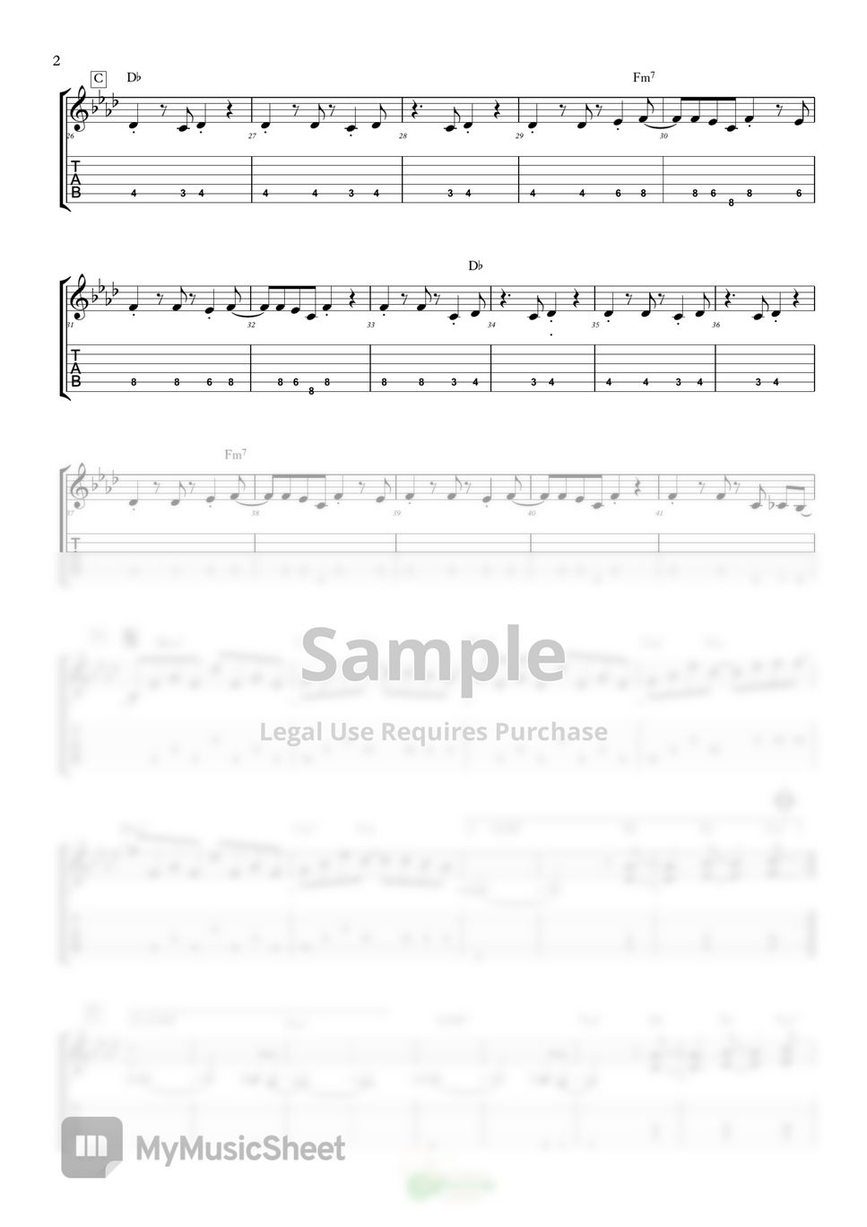 Philip Bailey & Phil Collins - Easy Lover Tab + 1staff by 빈사마기타나라