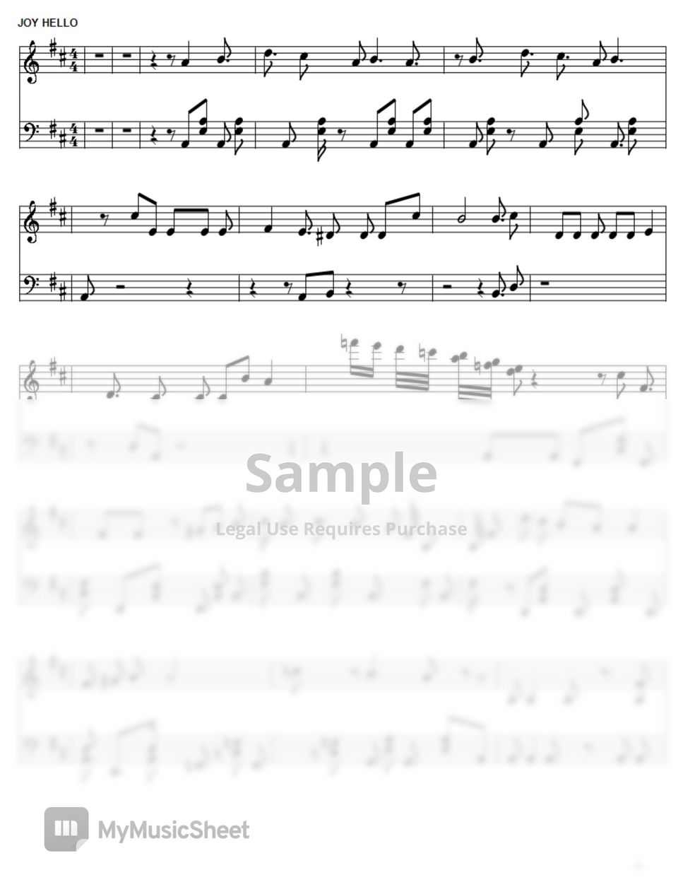 Joy - Hello Sheets