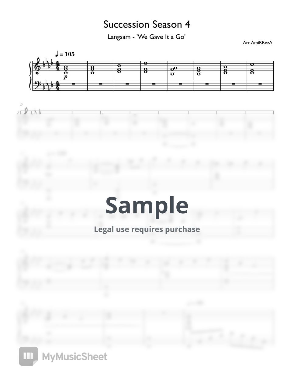 Nicholas Britell - Langsam - (We Gave It a Go) (Succession) Partition ...