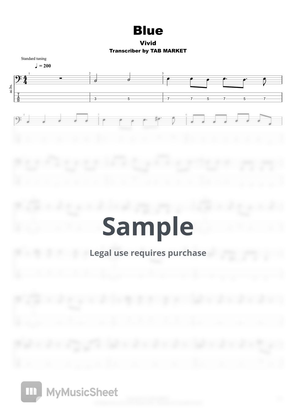 Vivid - Blue Sheets by Tab Market