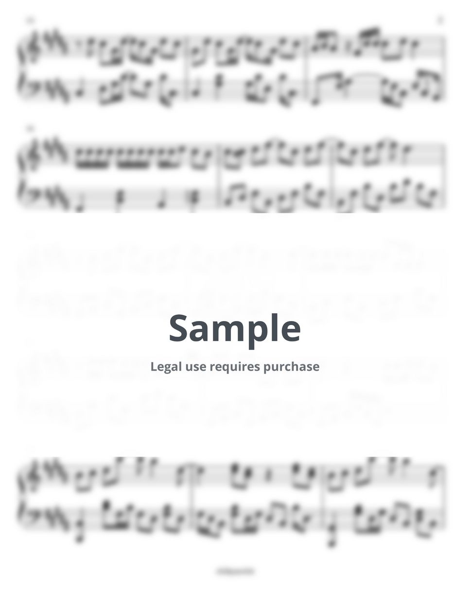 TXT(투모로우바이투게더) - Blue Spring Sheet Music by chihyun416