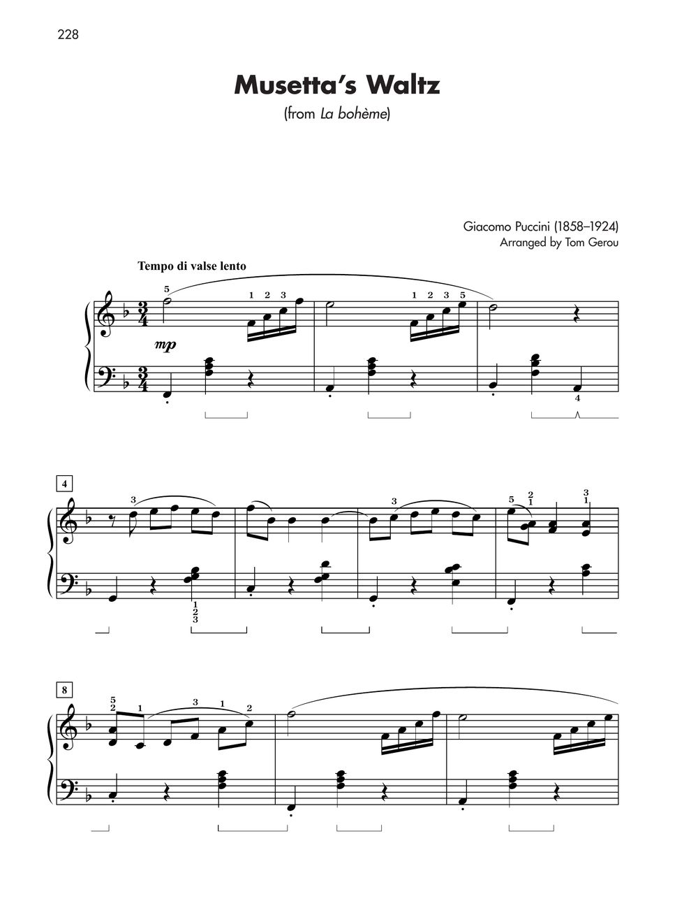 Musettas Waltz Easy Sheet Sheets By Hemsach