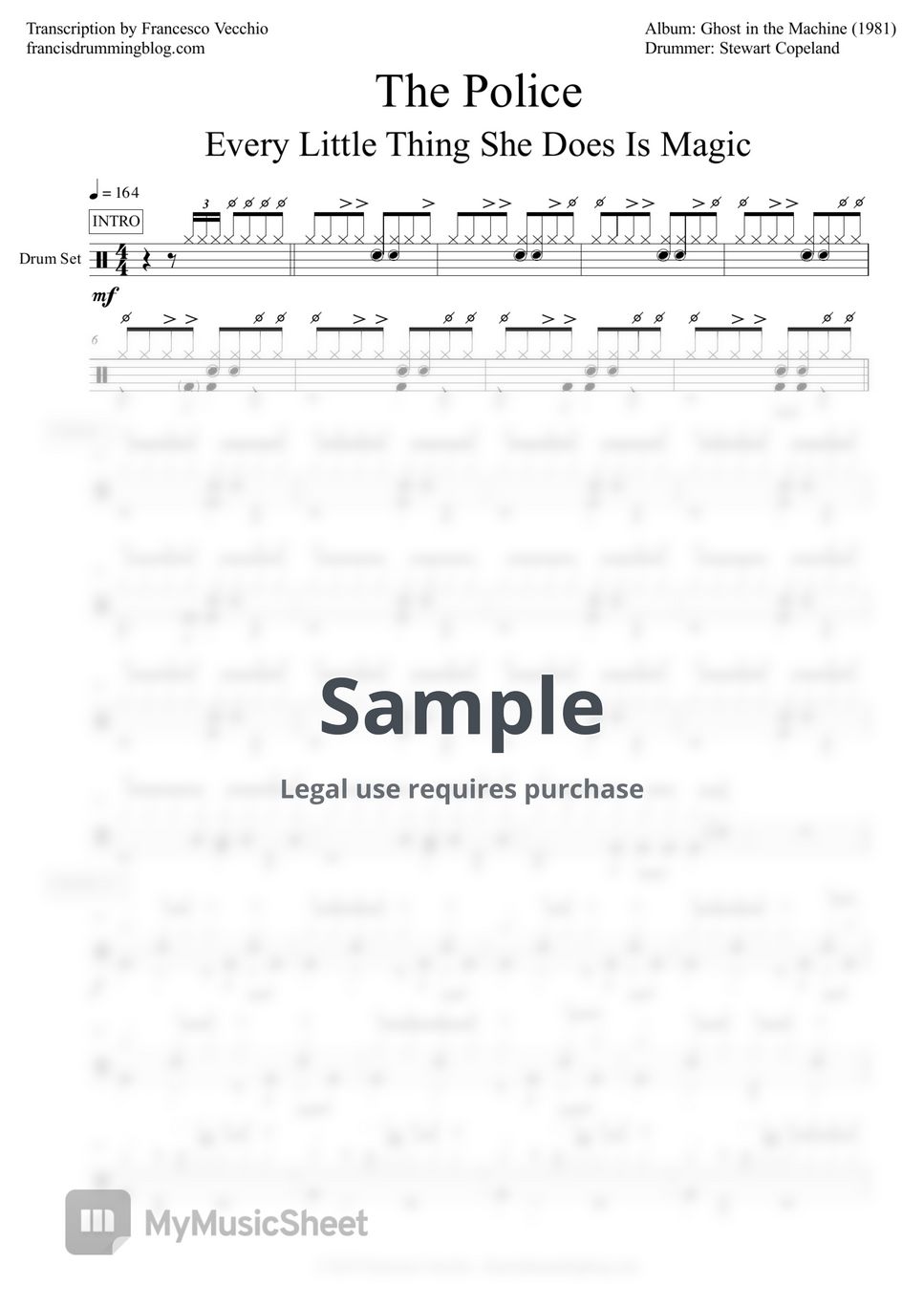 The Police - Every Little Thing She Does Is Magic Sheet Music by Sting