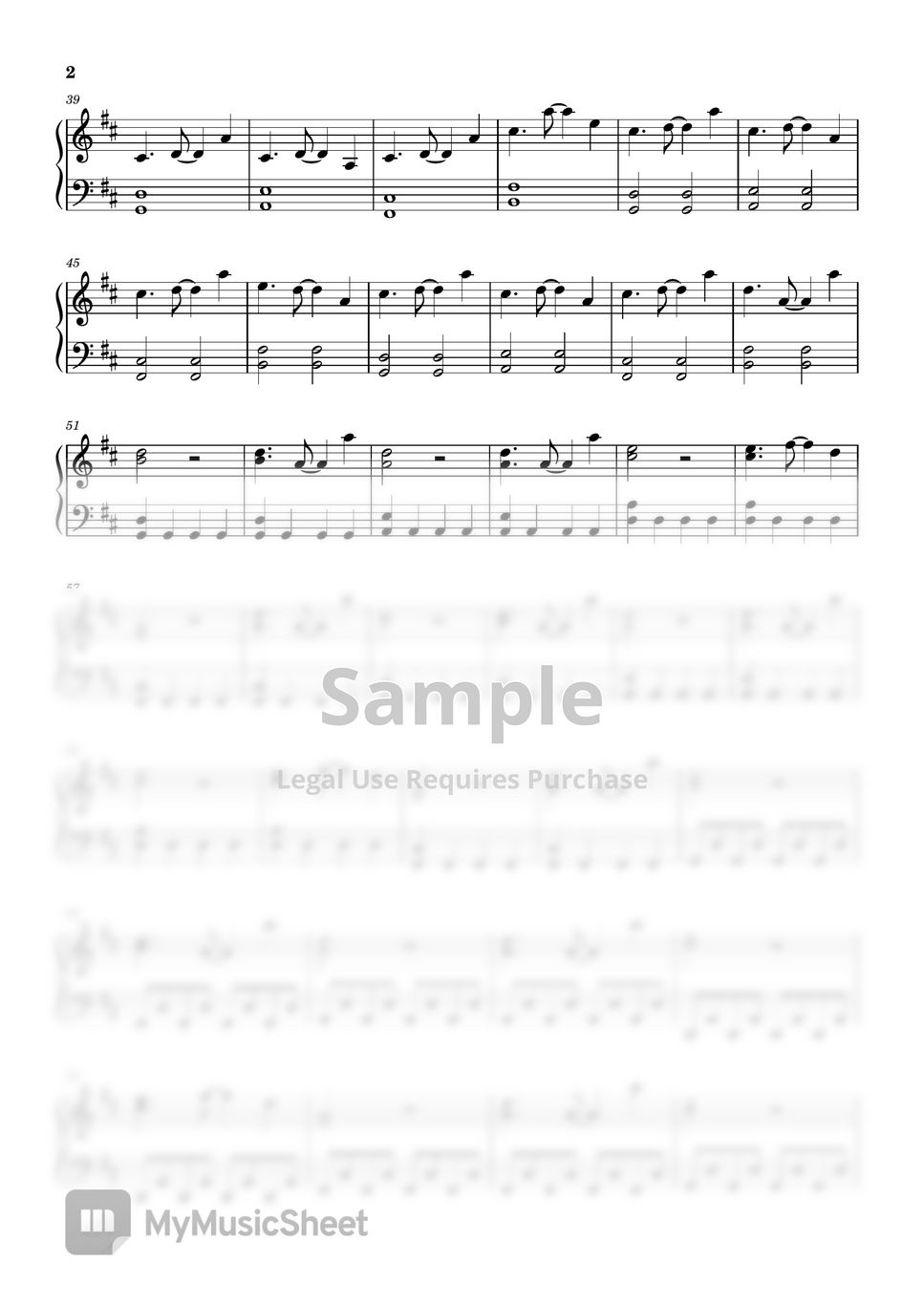 Blue Archive OST - RE Aoharu (Easy ver) 楽譜 by Haren Easy Piano