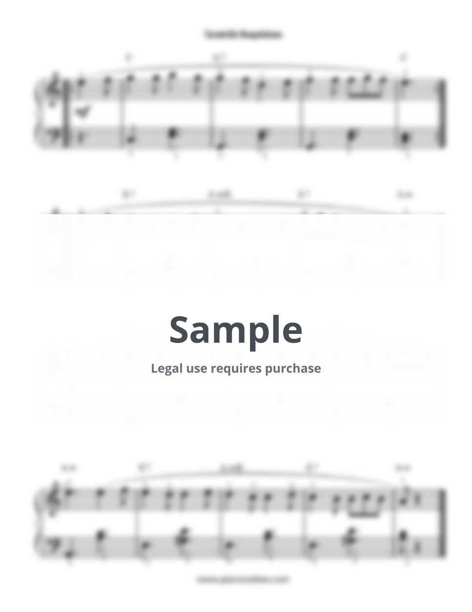 Lucky, Lucky, Lucky Me - Tarantella Napoletana (Easy Piano) 악보 by Piano Notion