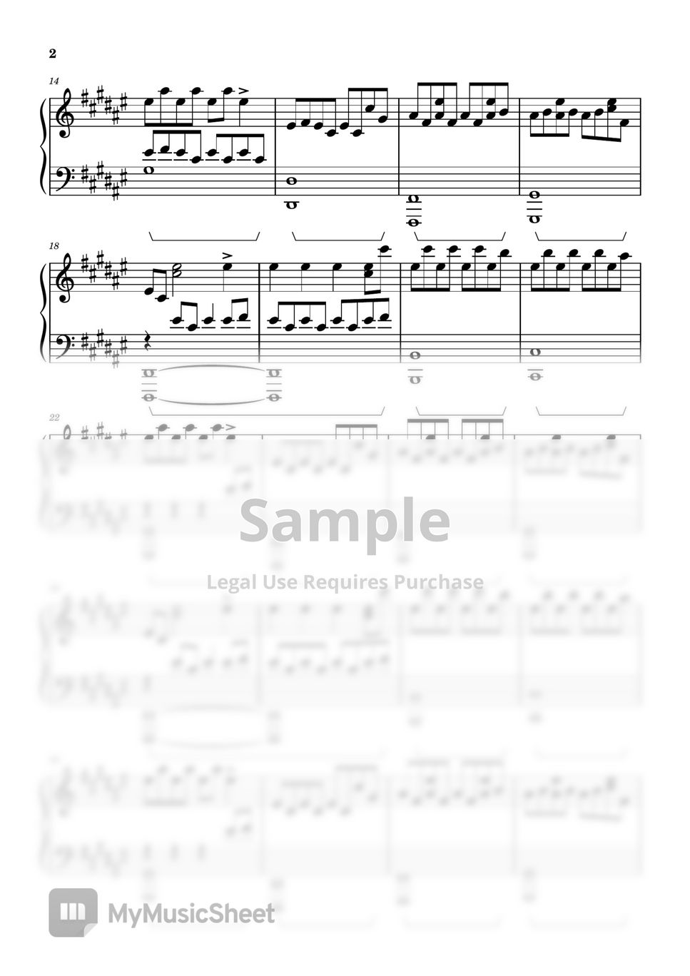 øneheart x reidenshi - snowfall Sheet Music by SolKeys