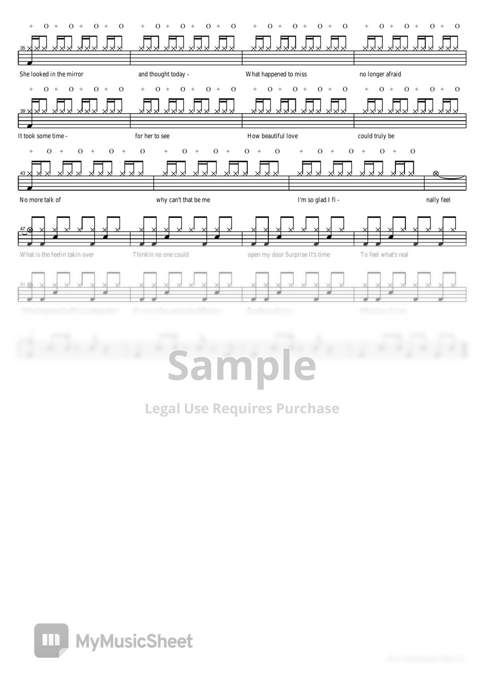 Kelly Clarkson - Miss Independent Sheets by COPYDRUM