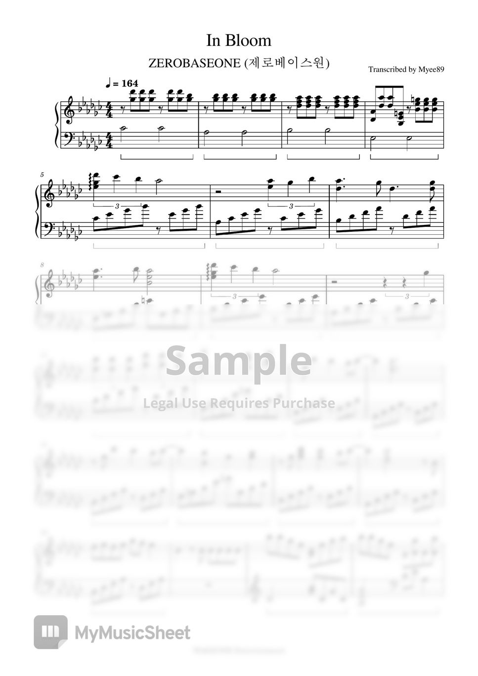 ZEROBASEONE/ZB1 (제로베이스원/제베원) - In Bloom Sheets by Myee89