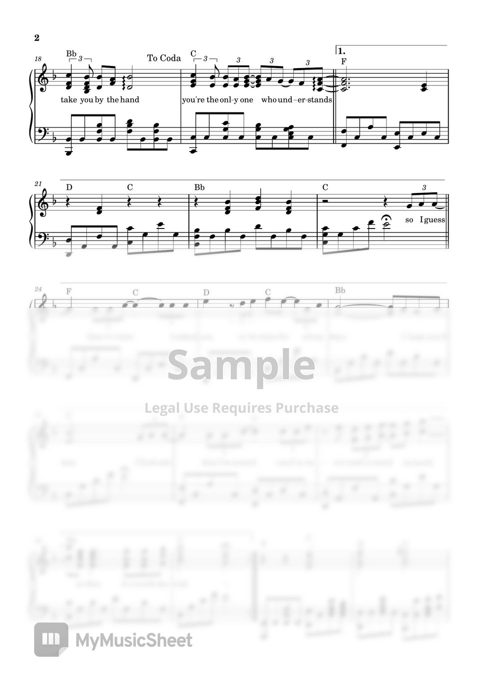 keshi - UNDERSTAND Piano Sheet Music PDF | tk music | mymusic5