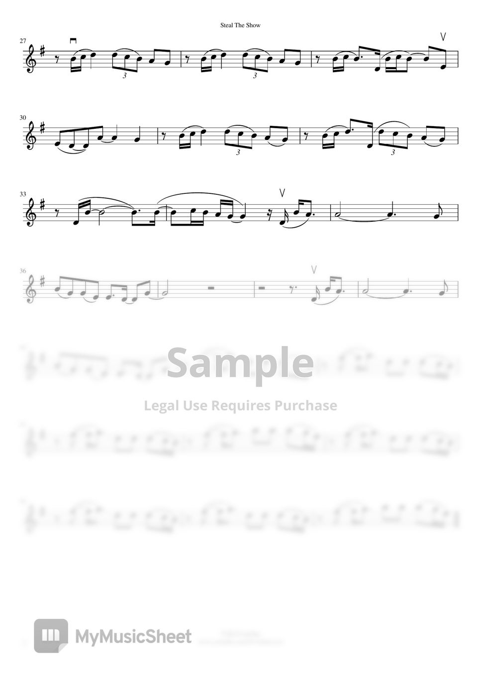 Lauv - Steal The Show (From "엘리멘탈") Sheets by 캣올린CatOlin