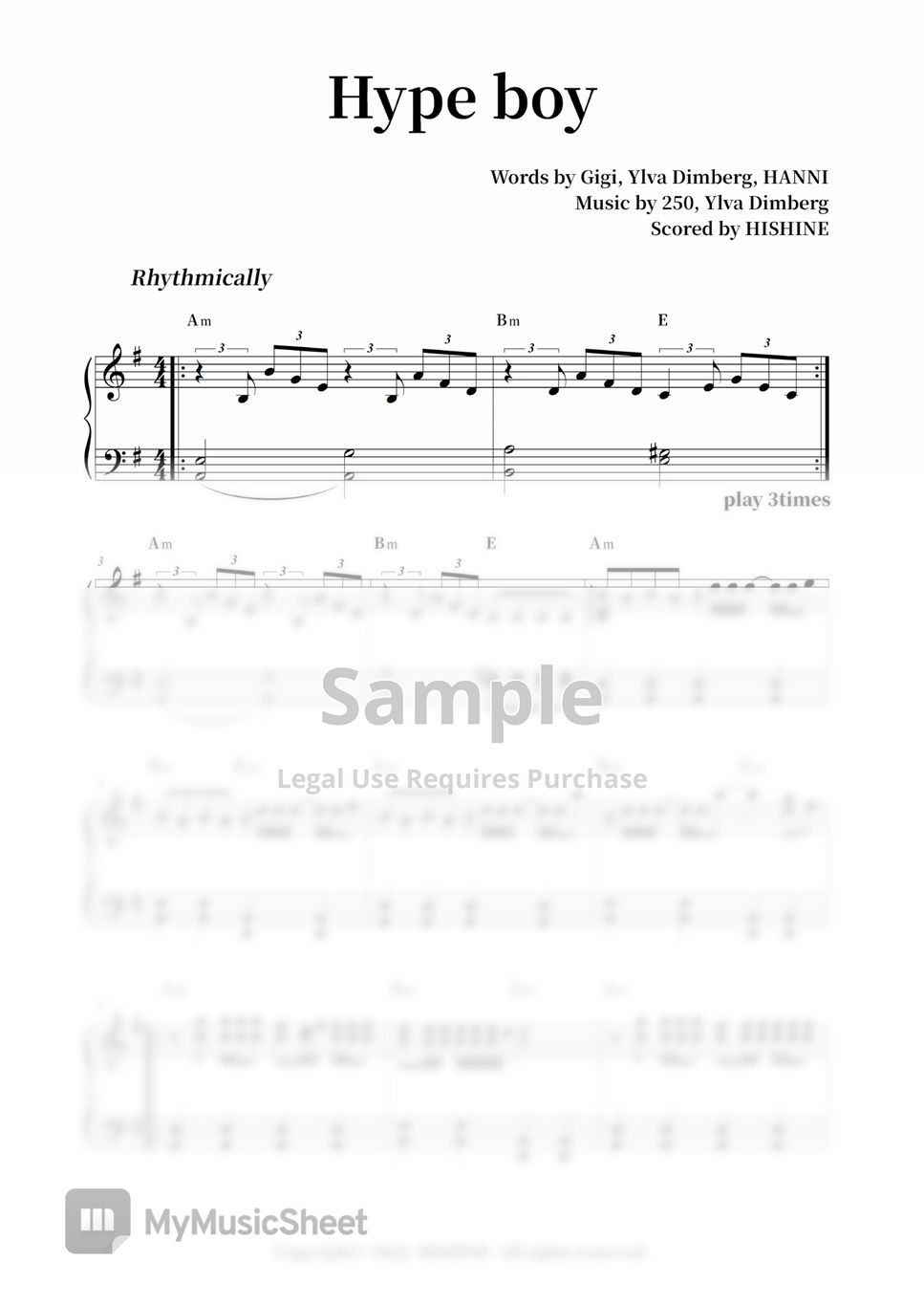 New Jeans - Hype boy Sheets by HISHINE