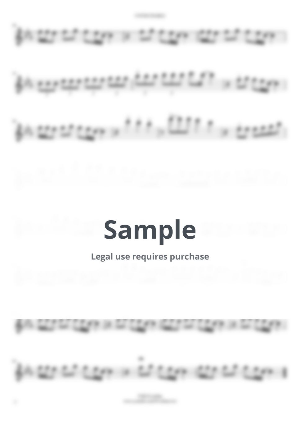 있지 - UNTOUCHABLE Sheet Music by 캣올린CatOlin