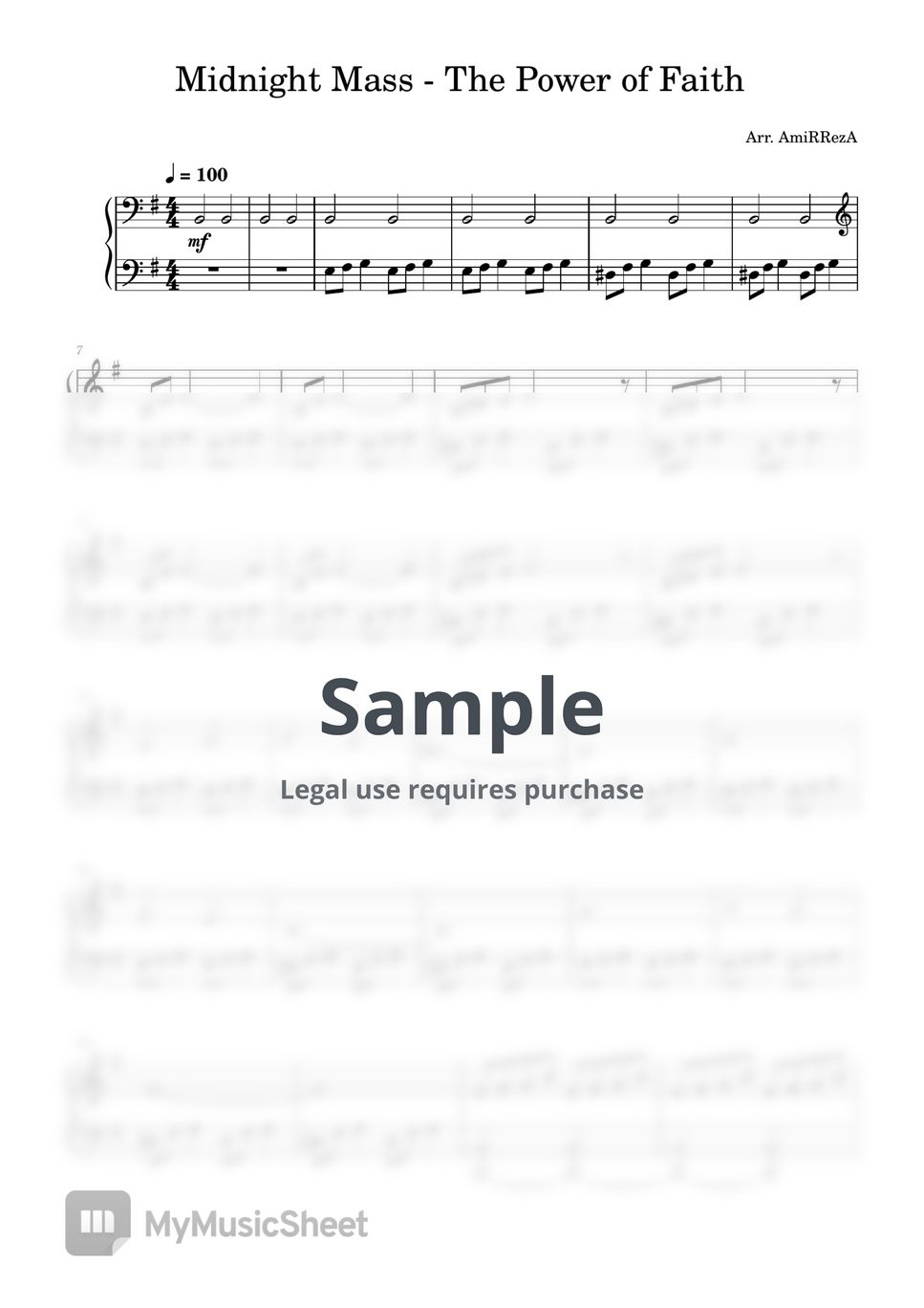 The Newton Brothers - The Power of Faith (Midnight Mass) Bladmuziek by ...