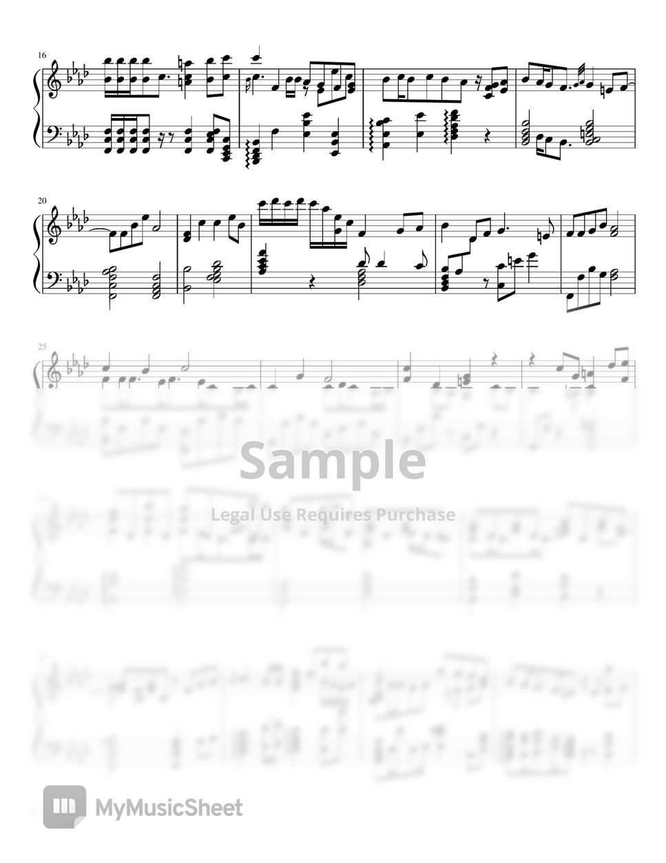 Rocoberry - [Goblin 도깨비 OST 9] I Will Go To You Like the First Snow 첫눈처럼 너에게 가겠다 (Ailee) Sheets