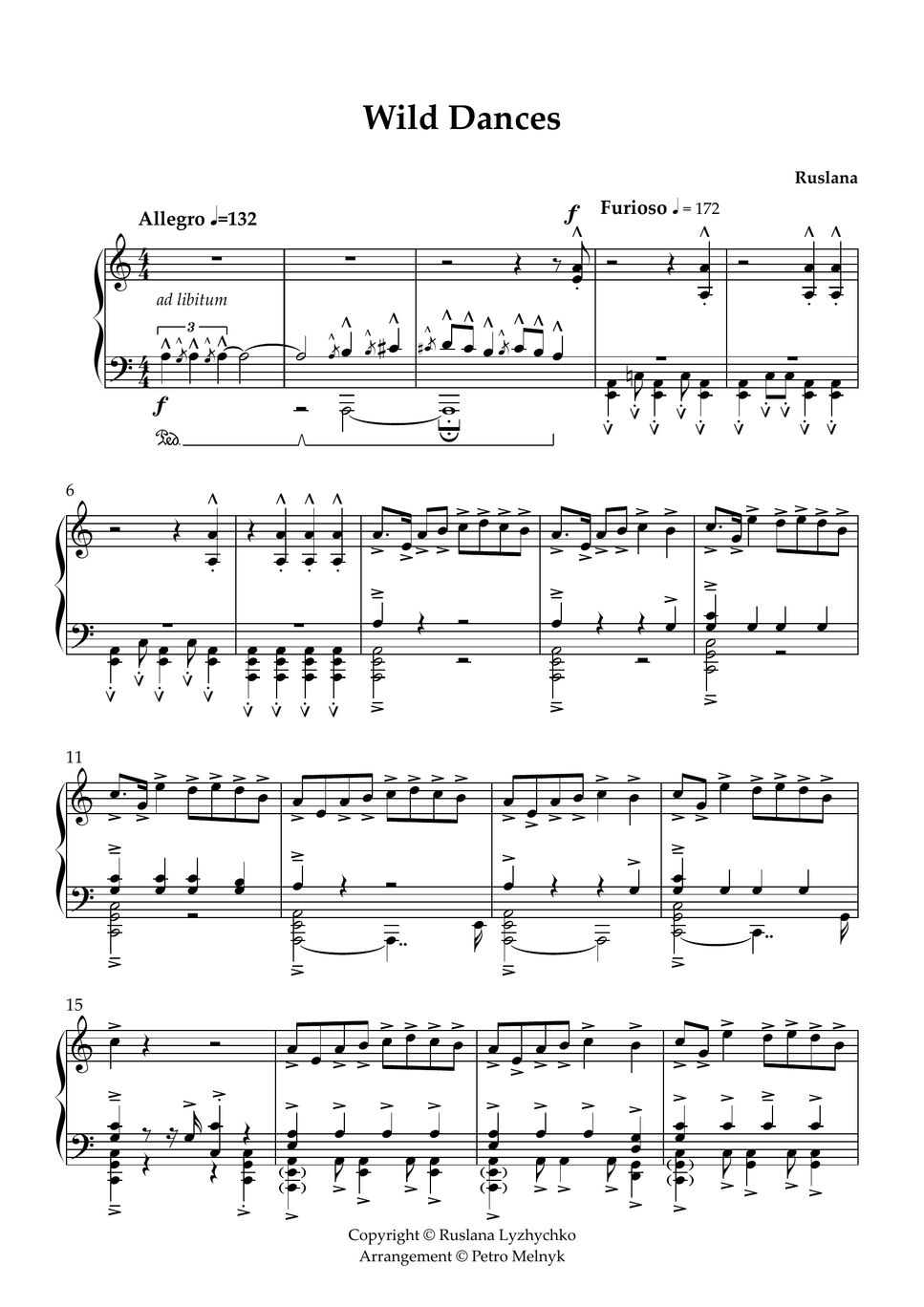 Ruslana - Wild Dances - Ruslana 🇺🇦 (Ukraine - Eurovision 2004) Sheets ...