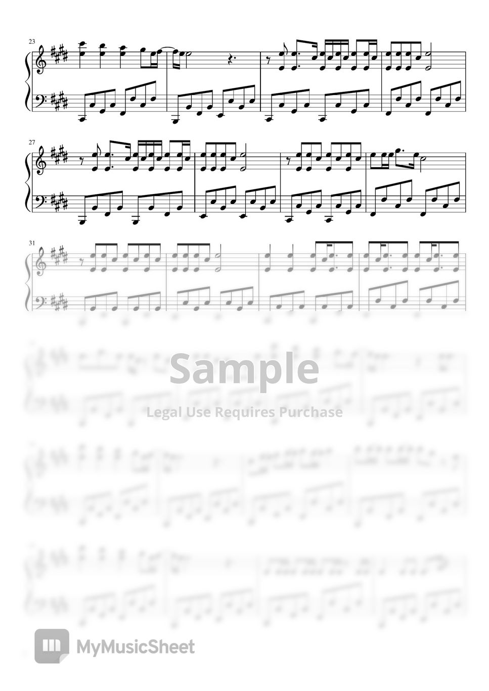 BTS - Dynamite Sheet Music by chr music